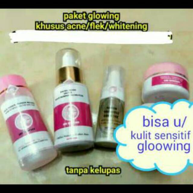 Glowing acne/flek/whitening Package by dr.Riana ARF SKINCARE (new pack ...