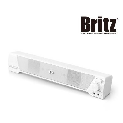 [Britz] Computer 2ch Stereo Soundbar Speaker Ba-R8 White Edition ...