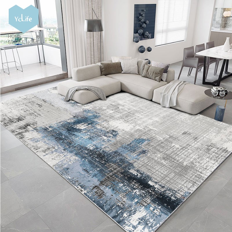 【6 styles】Nordic modern abstract art carpet Large carpet in the living ...