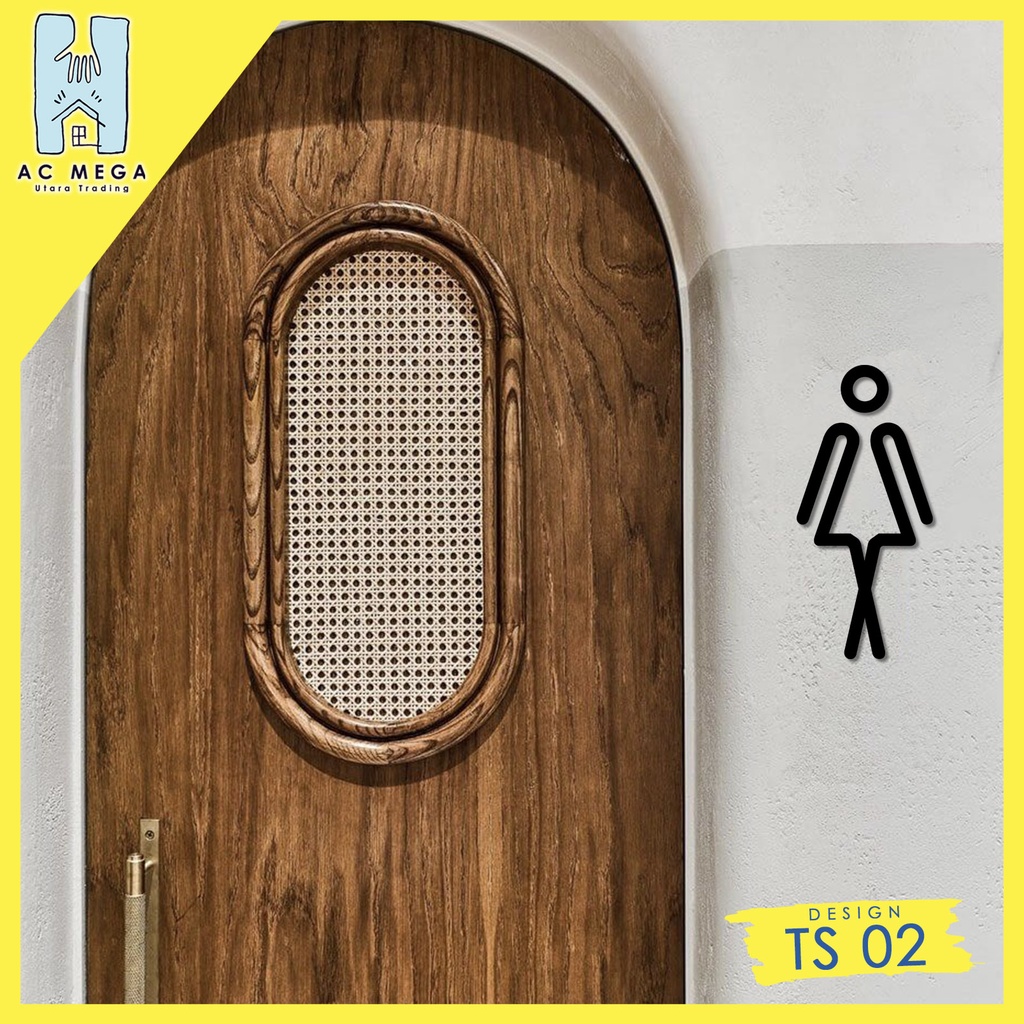 more 15 design Toilet Signage Washroom Sign Tandas Arcylic Toilet Sign ...