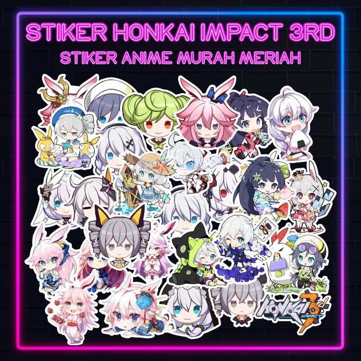 Honkai Impact 3rd sticker Anime sticker - ddu-du sticker | Shopee Singapore
