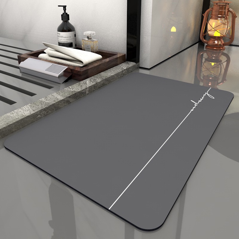 local stock| Diatom mud mat | for Bathroom Water Absorbent 、Kitchen ...