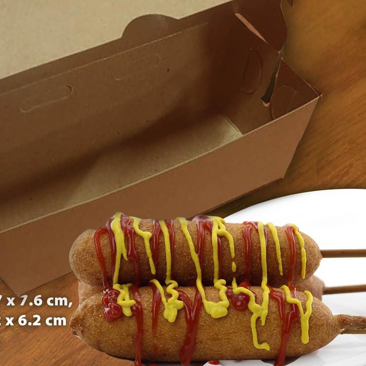 Corn DOG Box Box - CORNDOG | Chocolate KRAFT - (50 Pcs) | Shopee Singapore