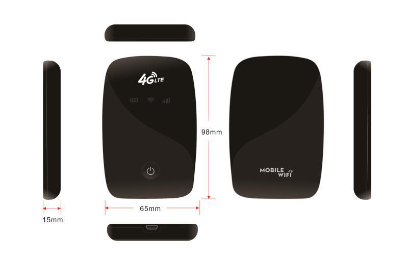 Pocket Wifi Portable 4G WIFI Wireless Router SIM Card 150Mbps LTE ...