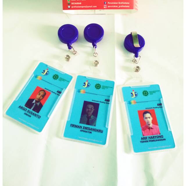 GANTUNGAN Complete id card / Complete Name Tag / package of id cards ...