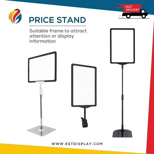 A5 A4 A3 Table Top Frame Price Stand / Pop Clip Metal Stand/ Snap Frame ...