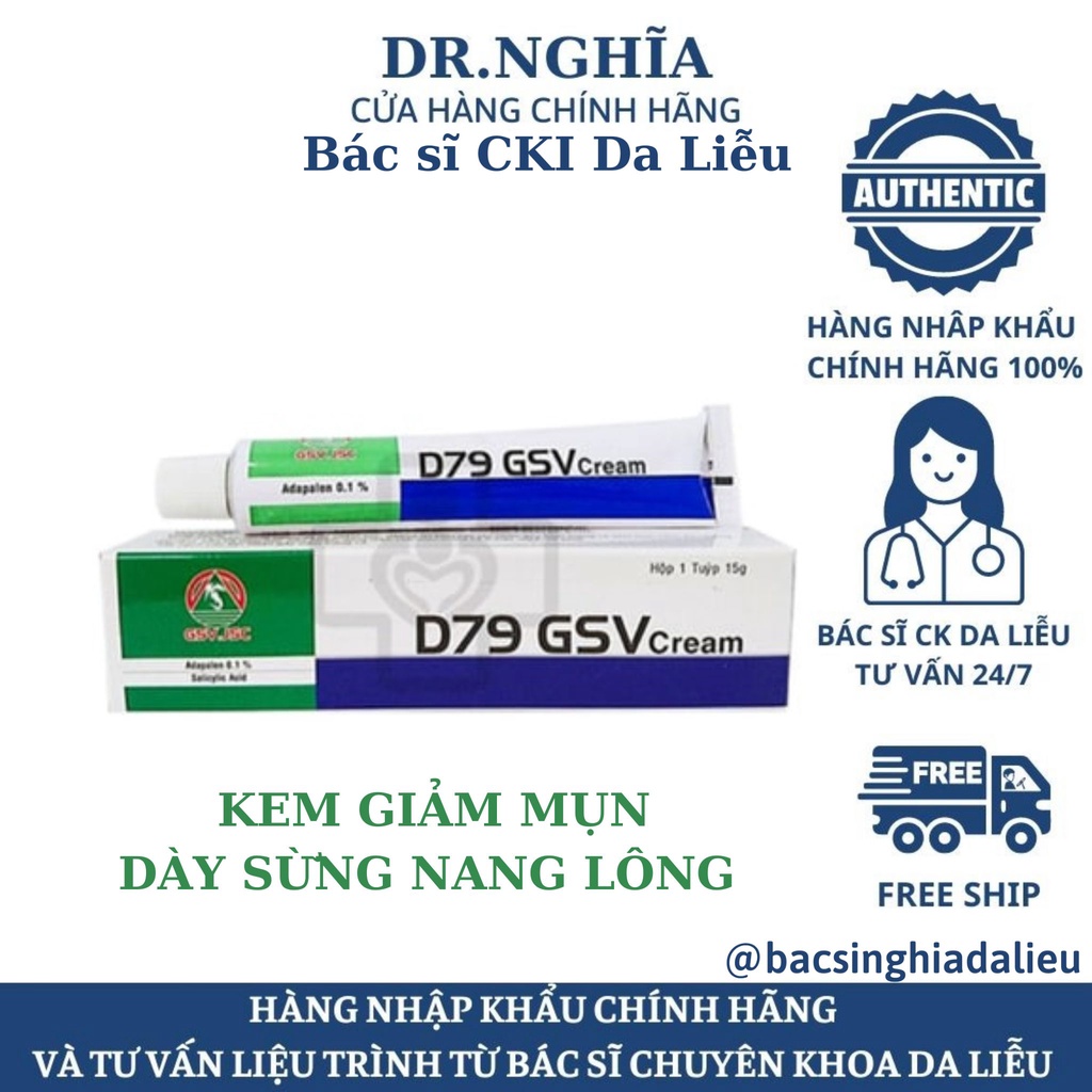 [GENUINE] D79 Cream GSV 15g effectively helps reduce hyperkeratotic ...