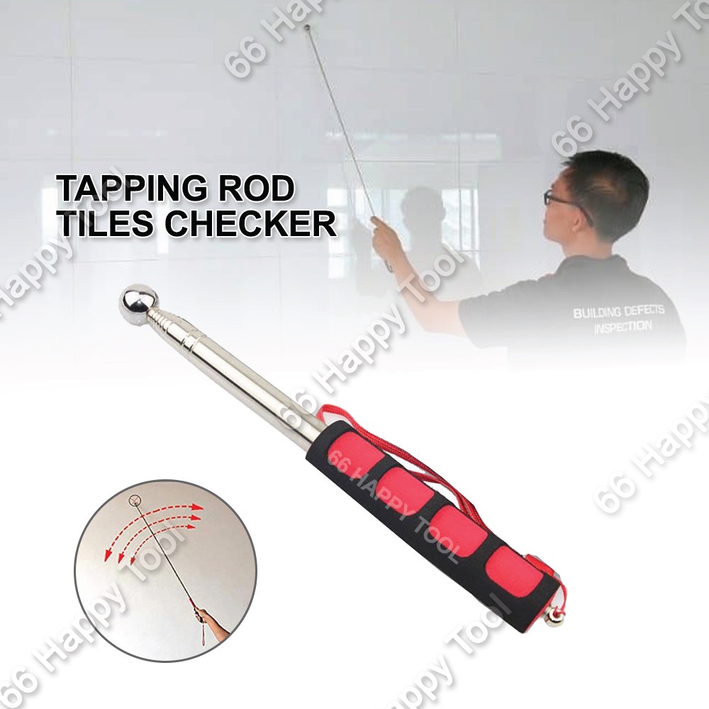 Tapping Rod Mosaic Tiles 1Pc Tester Extendable Hollow Checker Wall ...