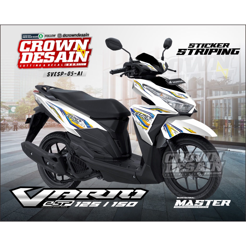 Honda Vario EsP Semifull Striping Sticker, Custom Vario EsP Code ...