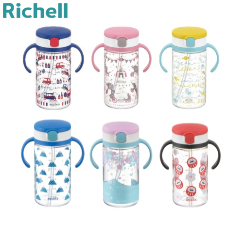 Richell AQULEA Straw Bottle 320ml | Shopee Singapore