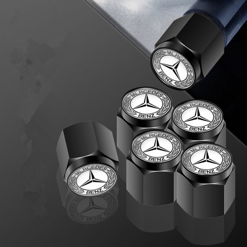 Mercedes-Benz car tire hood ire nozzle cap Aluminumstainless steel Car ...