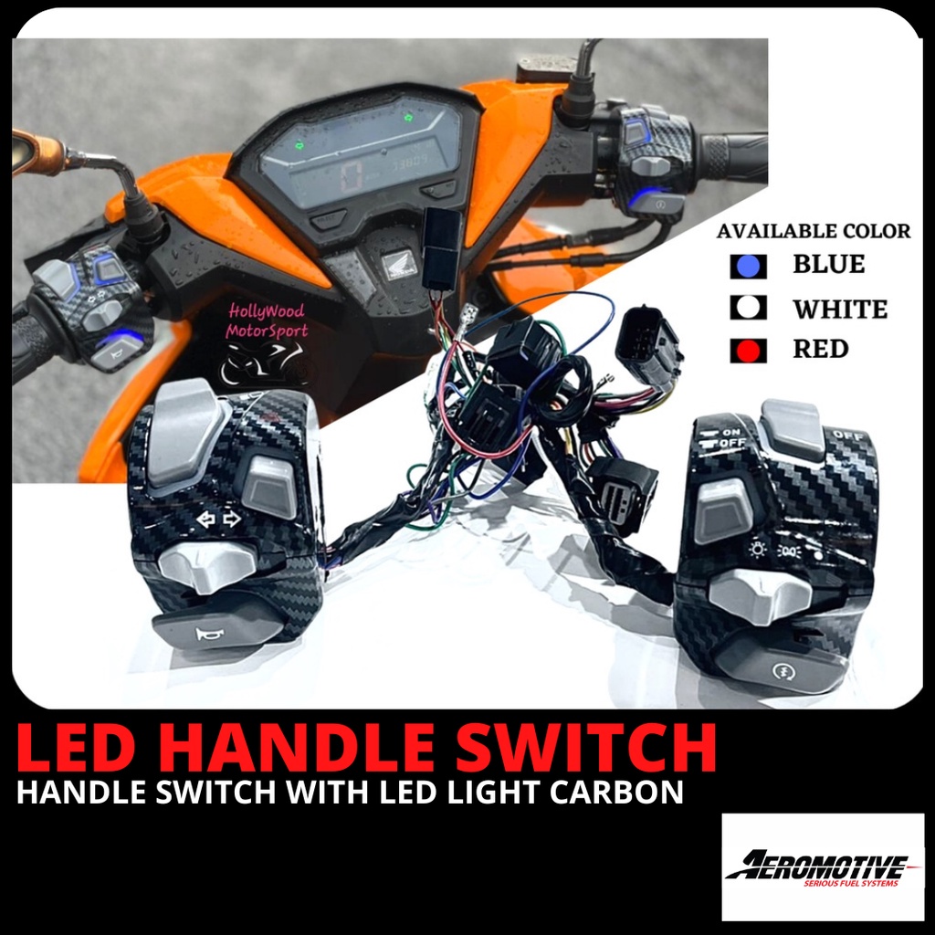 HONDA VARIO125 VARIO150 HANDLE SWITCH SET AEROMOTIVE WITH LED LIGHT ...