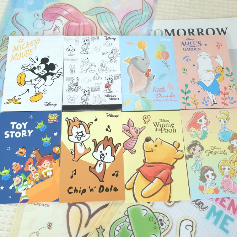 Disney 60k Notebook Alice Note Paper Pooh Mickey Stitch Dumbo Princess ...