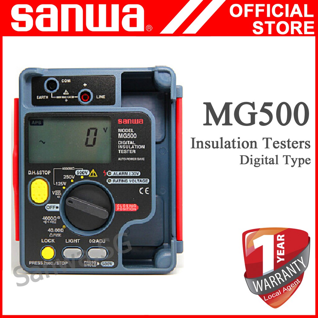 Sanwa MG500 Insulation Tester | Shopee Singapore