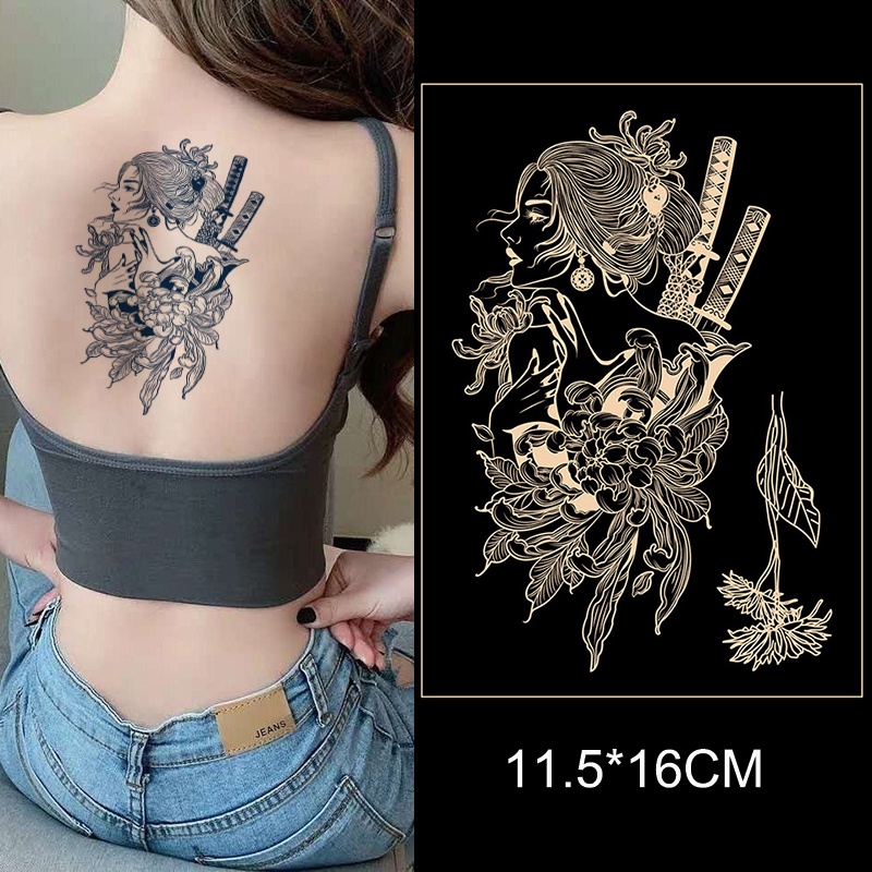 Temporary Tattoo Sticker Waterproof Long Lasting Fashion Fake Tattoo on ...