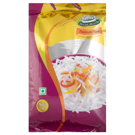 House Brand Premium Basmati Rice Indian Rice Long Rice (5KG) | Shopee ...