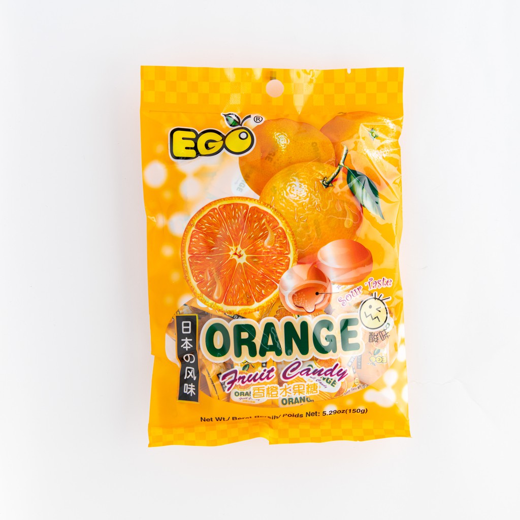 EGO Orange Fruit Candy 150g | Shopee Singapore