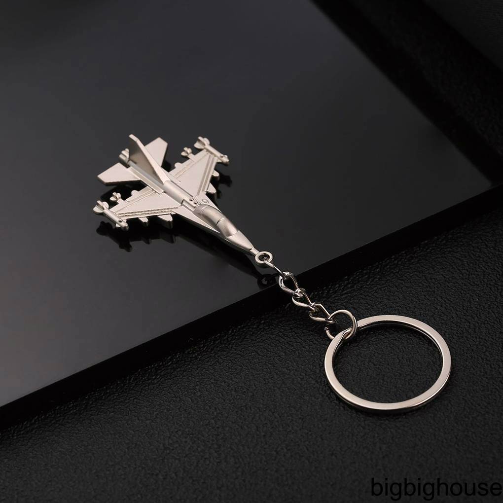 Unisex Keychain Airplane Aircraft Pendant Metal Keyring Key Holder ...