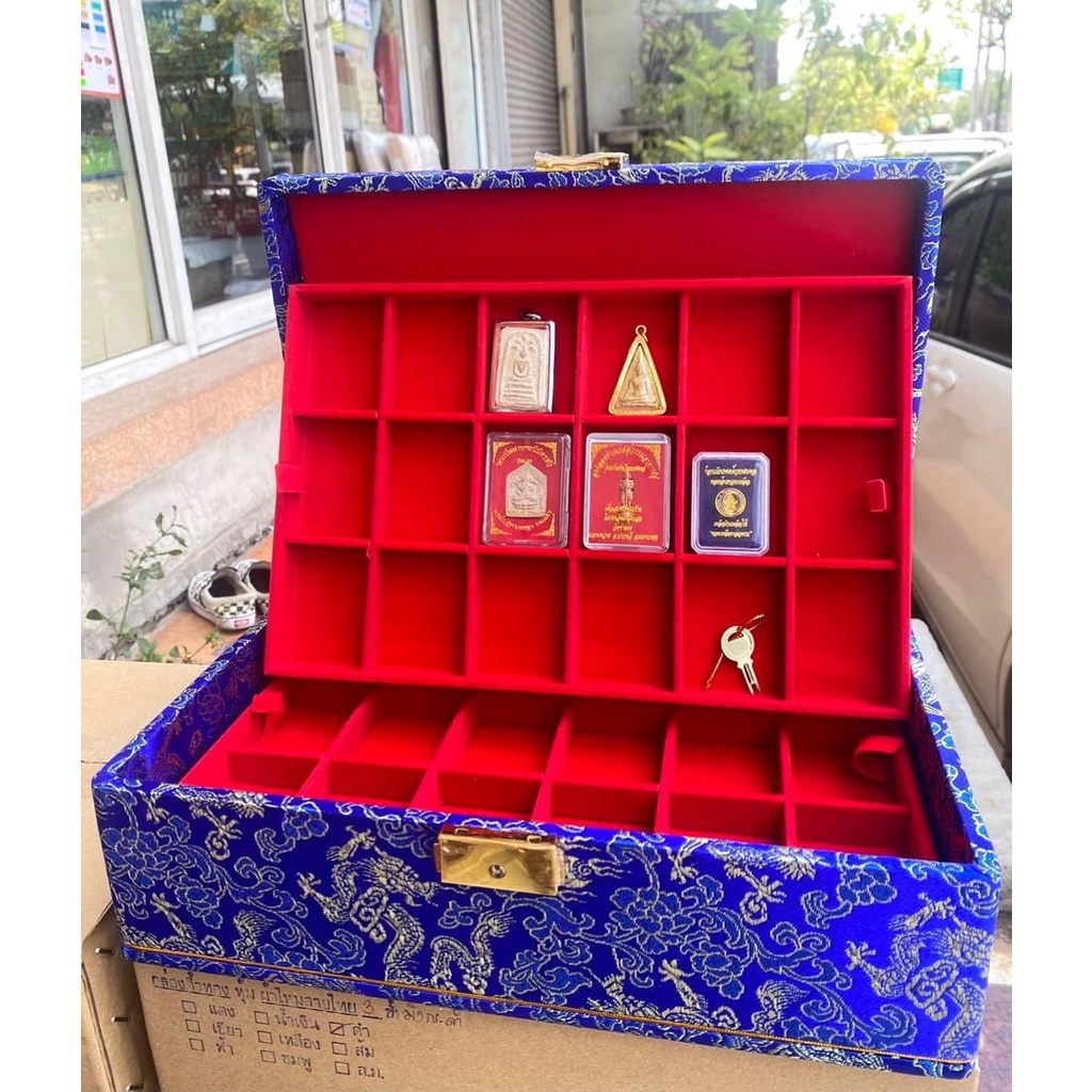 3 Layers Amulet Storage Box 54 slots (Adjustable Partition, Key Locking ...