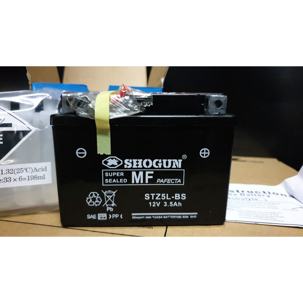 Shogun Battery STZ5L-BS VRLA for Honda Wave, Yamaha Nouvo | Shopee ...