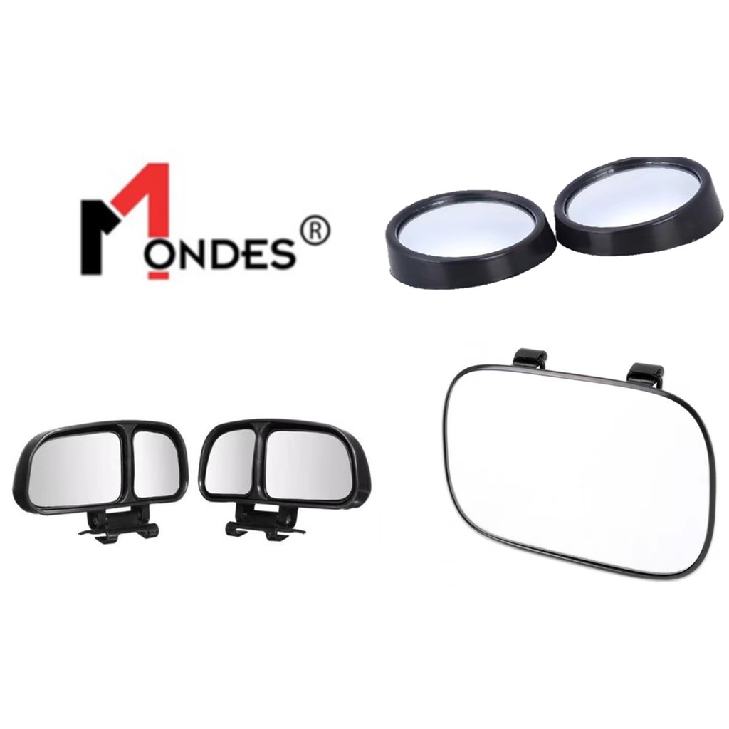 Car side mirror add-on Blind Spot Mirror Parking mirror reverse safety cermin side rear | Shopee ...