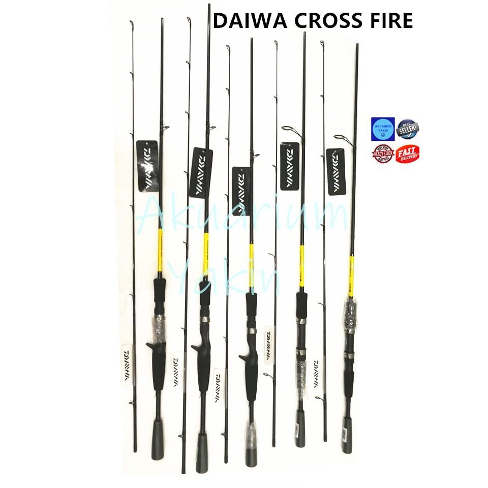 4077 DAIWA CROSSFIRE CASTING ROD CASTING / SPINNING MADE IN VIETNAM CROSS FIRE | Shopee Singapore