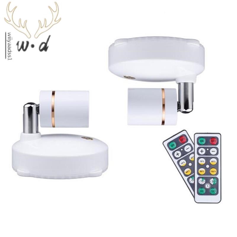 Wireless Spot Lights Battery Operated Accent Lights Indoor Dimmable LED ...