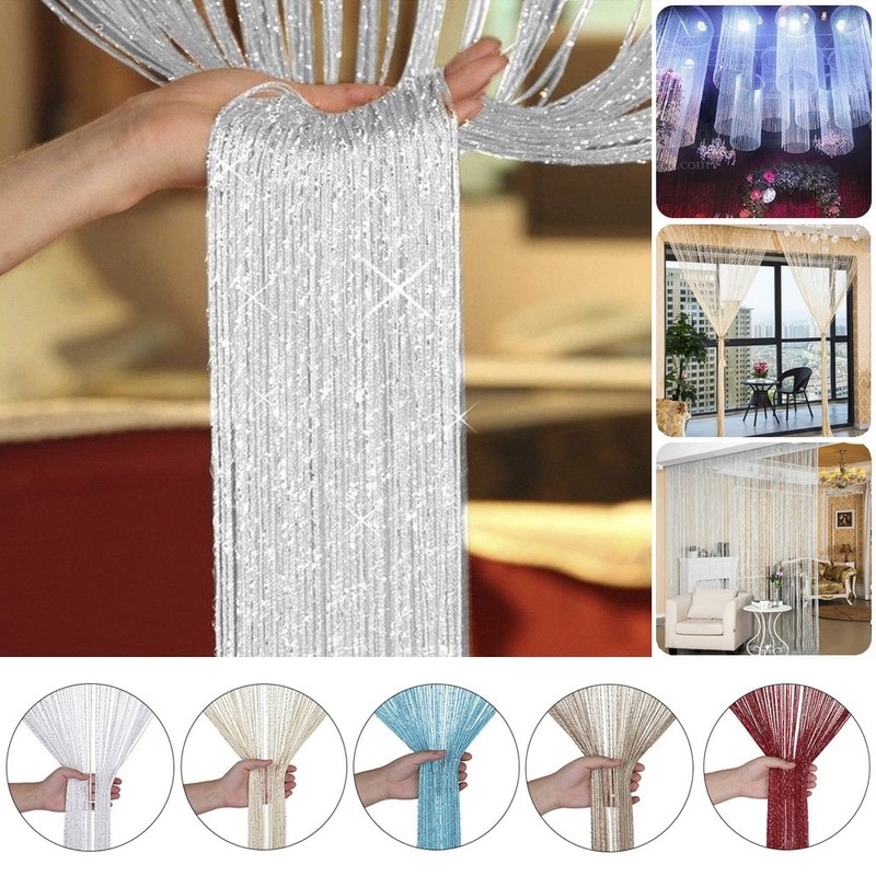 Shining Line Curtain Home Partition Door and Window Decoration Fashion ...