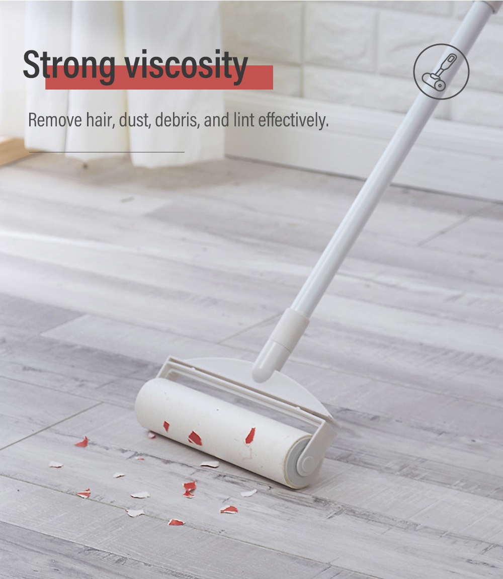 High-end Telescopic Lint Roller Extendable Rod Sticky Mops Dust Pet Fur ...