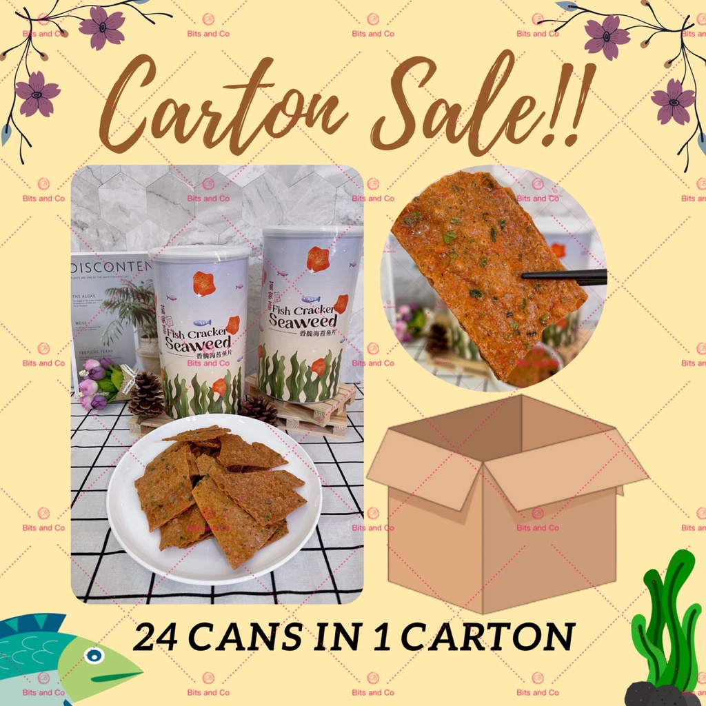 SEAWEED FISH CRACKER CARTON SALE - HALAL 香脆海苔鱼片 WAN JIA XI / FOREVER ...