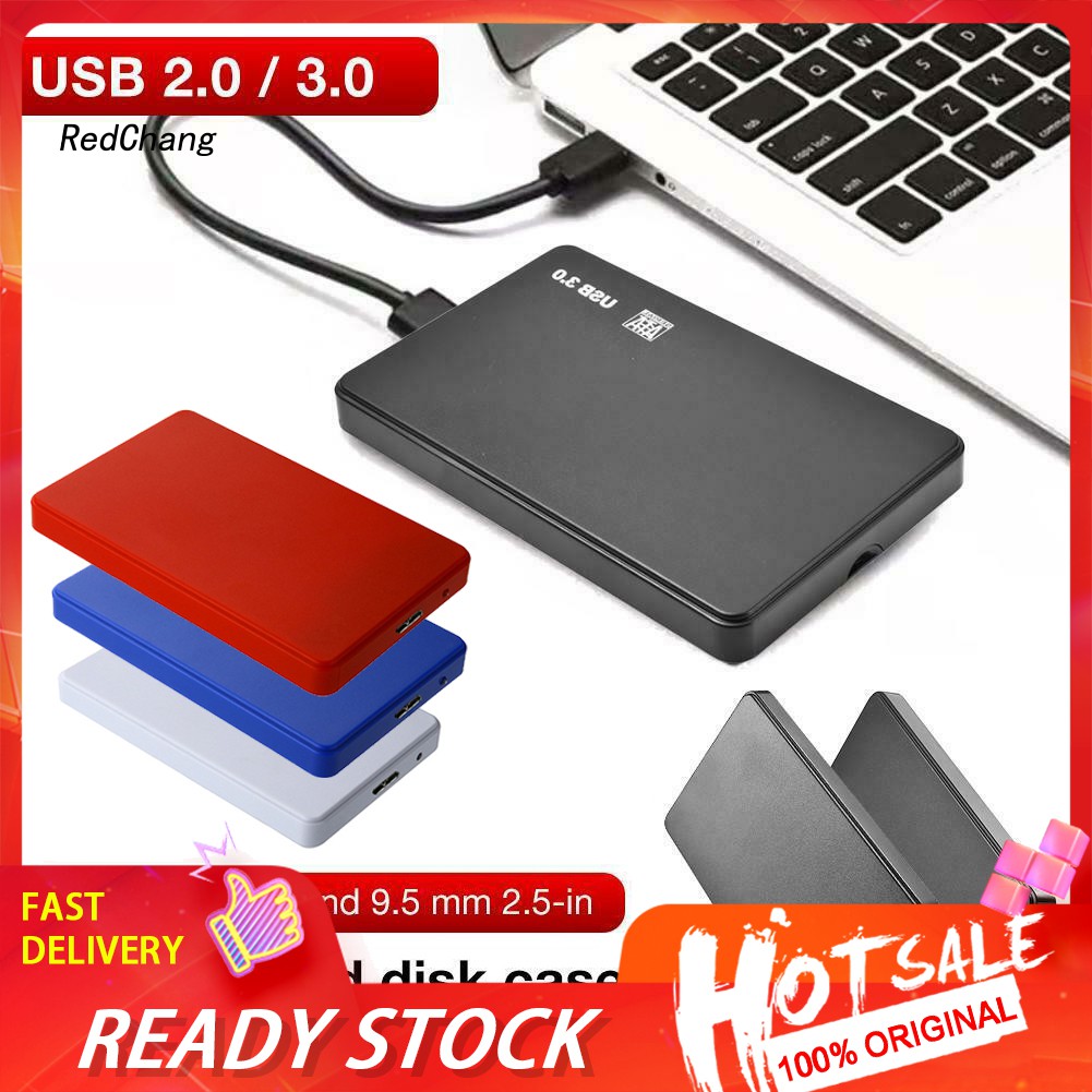 SC♧USB3.0/2.0 2.5inch SATA HDD SSD Enclosure Mobile Hard Disk Case Box ...
