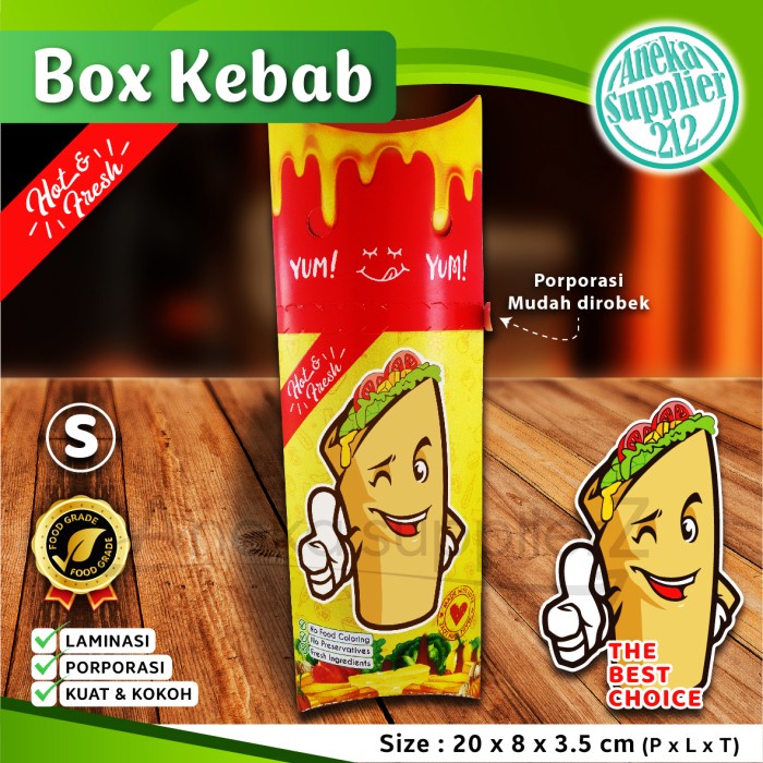 Kebab Box - Kebab Box - HOT & FRESH Kebab Box - FC - S (50Pcs) | Shopee ...