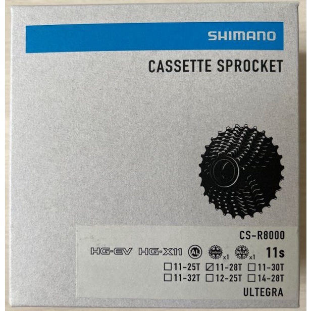 Shimano Ultegra 11-Speed CS-R8000 Road Cassette Sprocket (11-28T ...