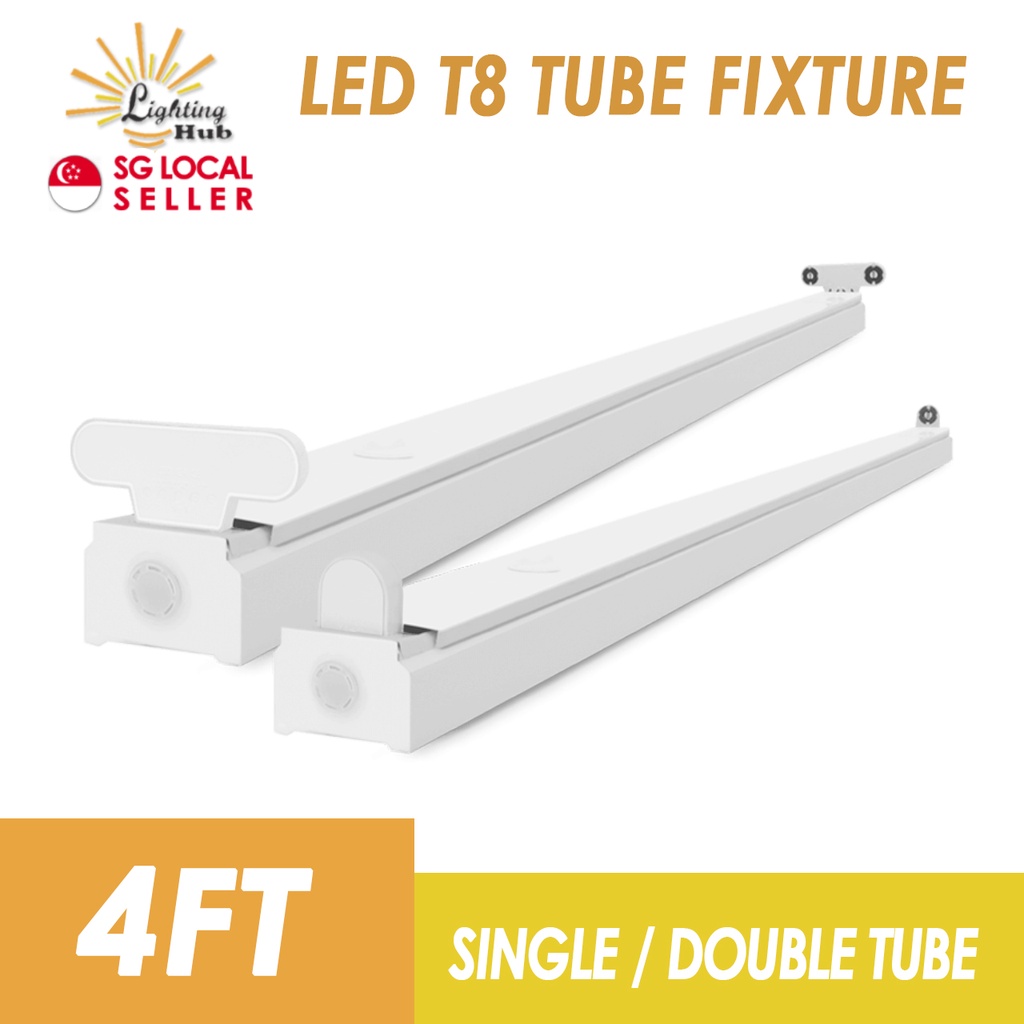 Lighting Hub T8 Double Ended Tube Fixture (for single / double tube ...