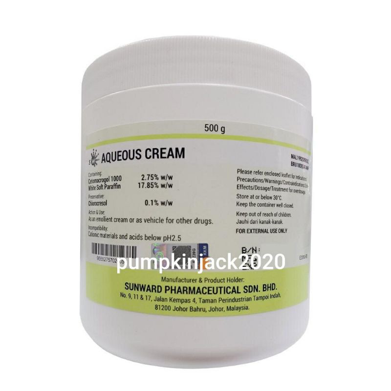 Sunward Aqueous Cream 500g (Exp:2025) | Shopee Singapore