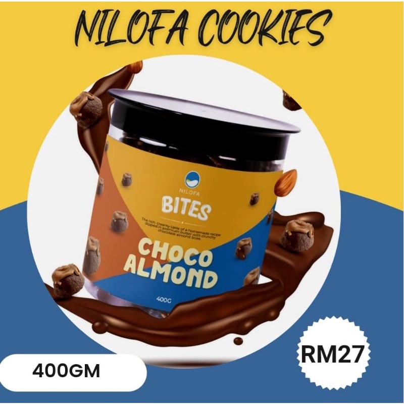 NILOFA BITES CHOCO ALMOND - READY STOCK | Shopee Singapore
