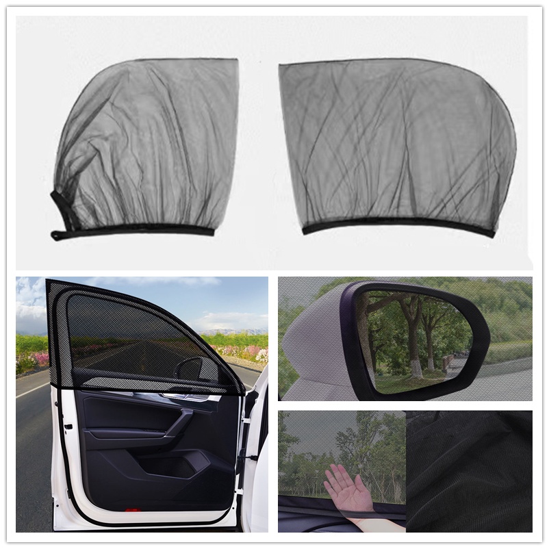2/4pcs Car Window Screen Covers Front Door/Rear Side Window UV Sun ...