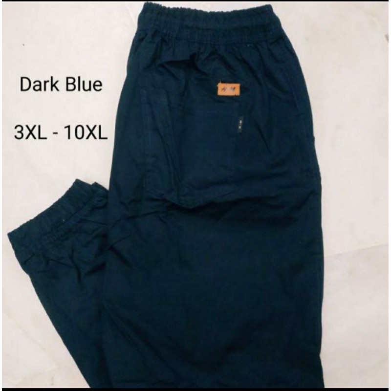 BS 3XL-10XL Jogger Slack Pants Extra Plus Size Besar Seluar Slack Plain ...