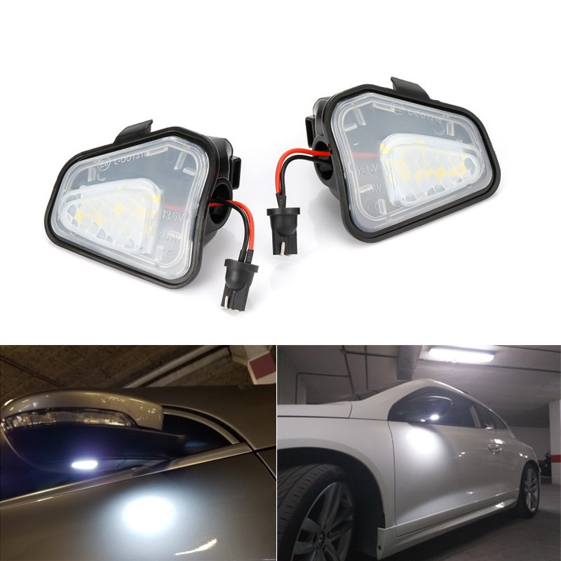 Car Side Rearview Mirror LED Light Courtesy Light For Volkswagen VW ...