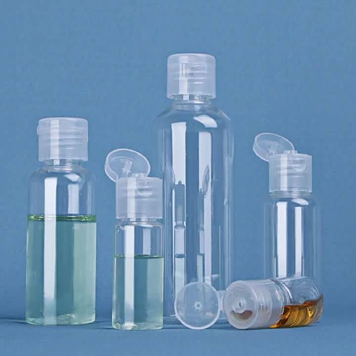 1pc 10/20/30/50/60/100ml Plastic Flip Cap Bottles Empty Vail for Travel ...