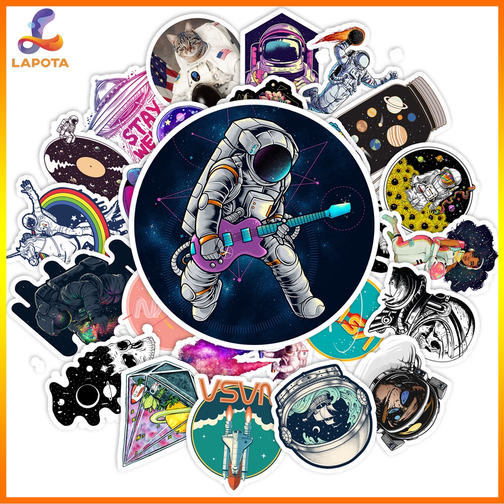 Set of 50 Space Stickers, Extremely Cute Space Stickers for Notebooks ...