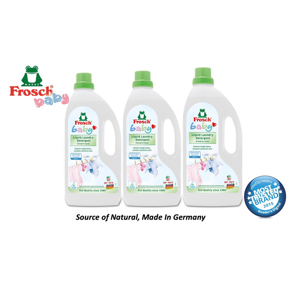 Frosch Baby Liquid Laundry Detergent (3pcs x 1500ml) | Shopee Singapore
