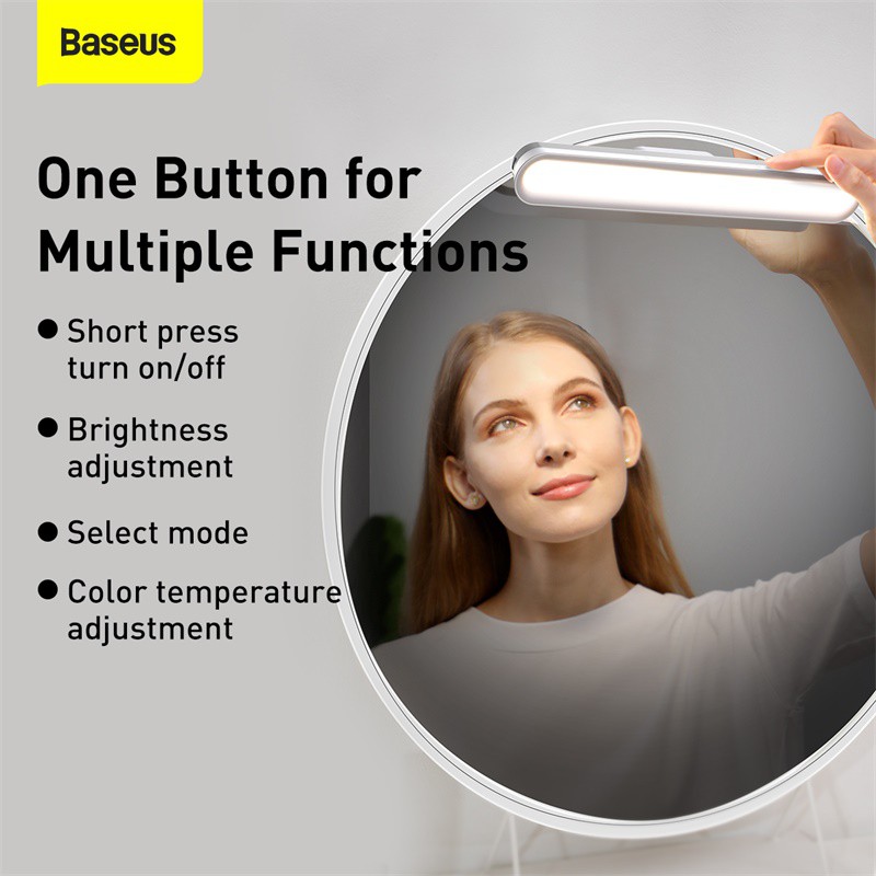 Baseus Hanging Magnetic LED Table Lamp Chargeable Stepless Dimming Desk ...