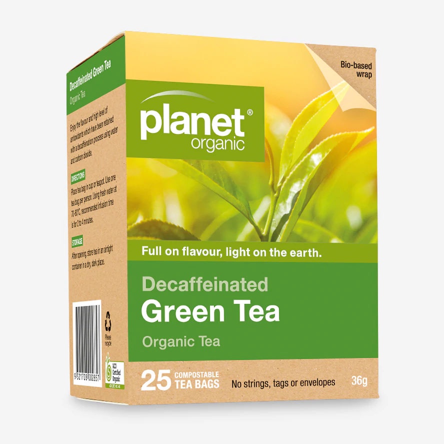 Planet Organic Decaffeinated Green Tea (25 bags) | Shopee Singapore