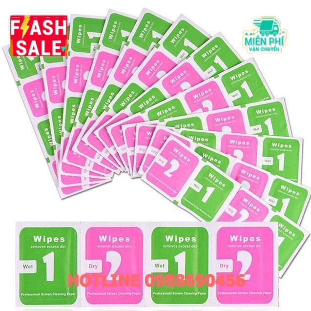 Mini Wet and Dry Wipes Set Using Tempered Glass Base, Skin Stickers ...