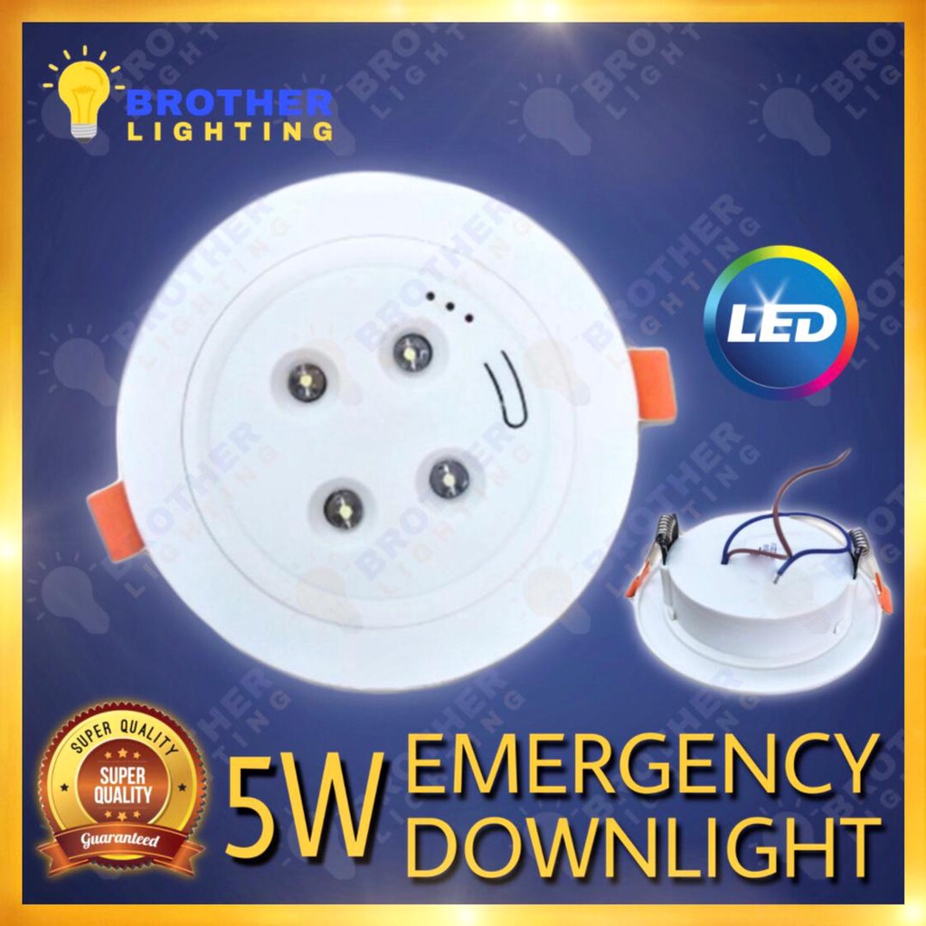 5W LED Emergency Light Spotlight Recessed Self-Contained Emergency ...