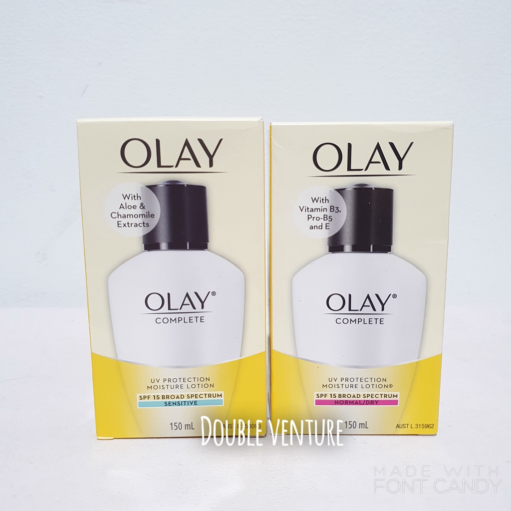 Olay Complete UV Protection Moisturiser Lotion SPF15 150mL (Sensitive ...