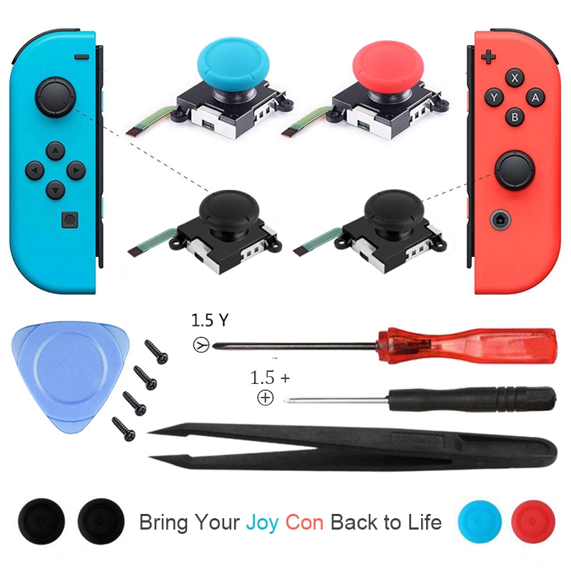 3D Analog Joycon Joystick Thumb Sticks Sensor Replacements Accessories ...