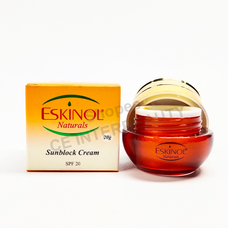 ESKINOL Naturals Sunblock Cream SPF 20 (20g) | Shopee Singapore