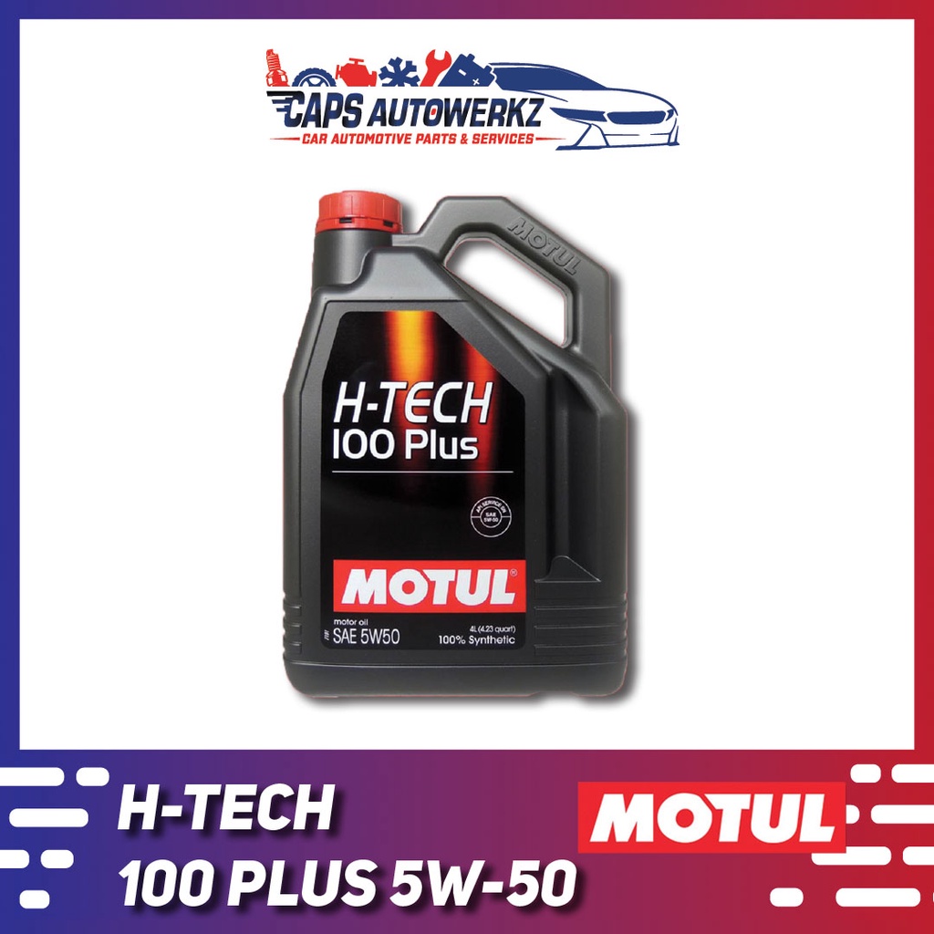 MOTUL H-Tech 100 Plus 5W-50 (5 Litre Packaging) | Shopee Singapore